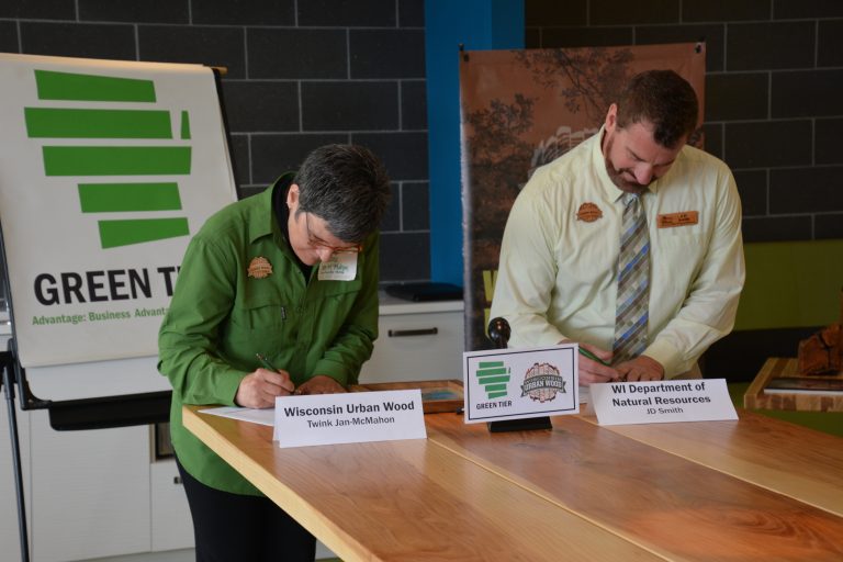 Wisconsin Urban Wood signs Green Tier Charter