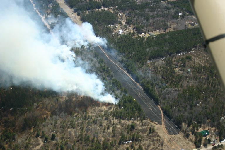 Spring wildfire season continues in Wisconsin