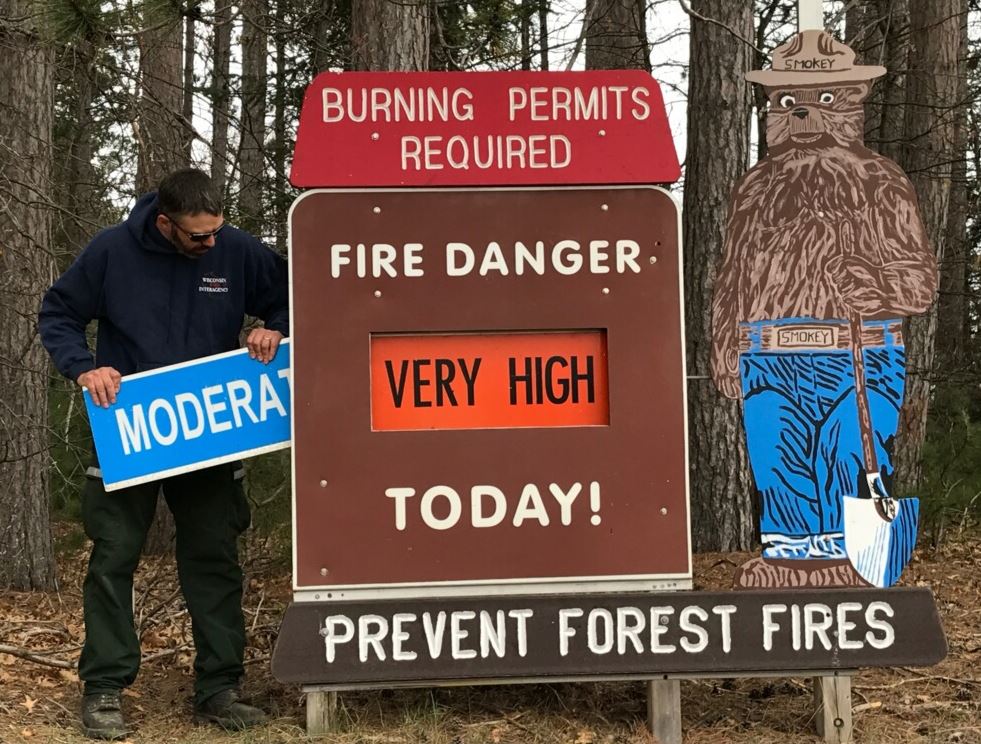 Wildfire danger begins to change with weather conditions