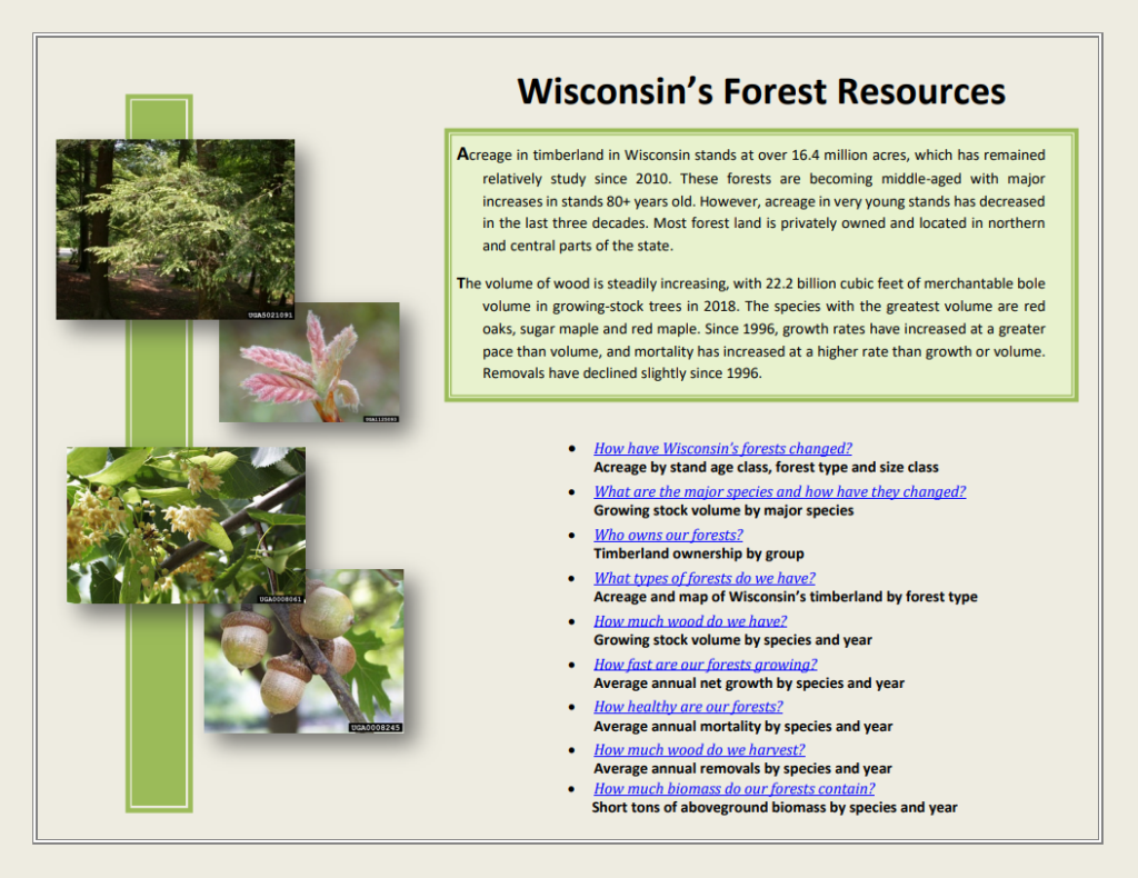 Annual forest resource reports
