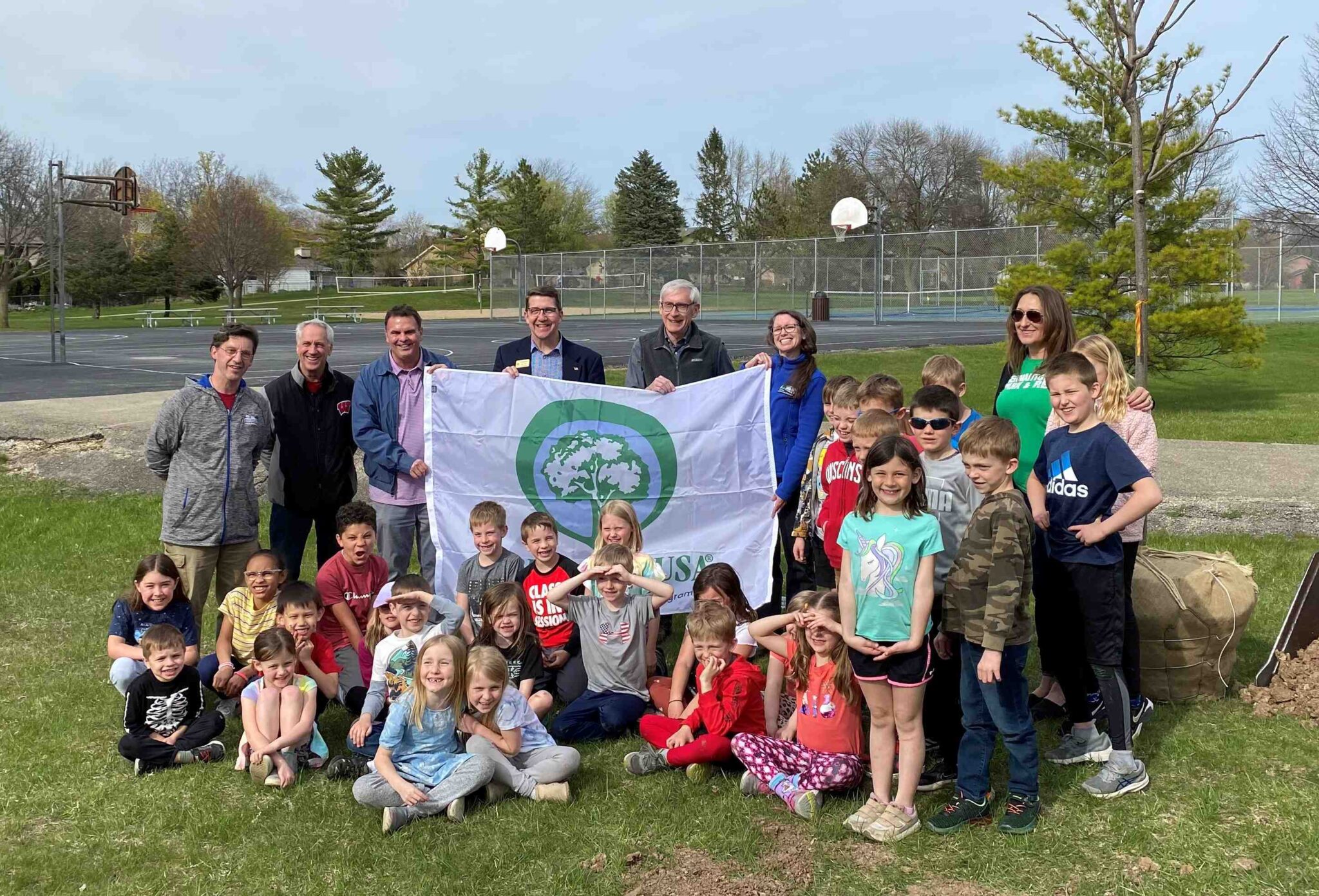 Photo Collage Of Arbor Day Celebrations