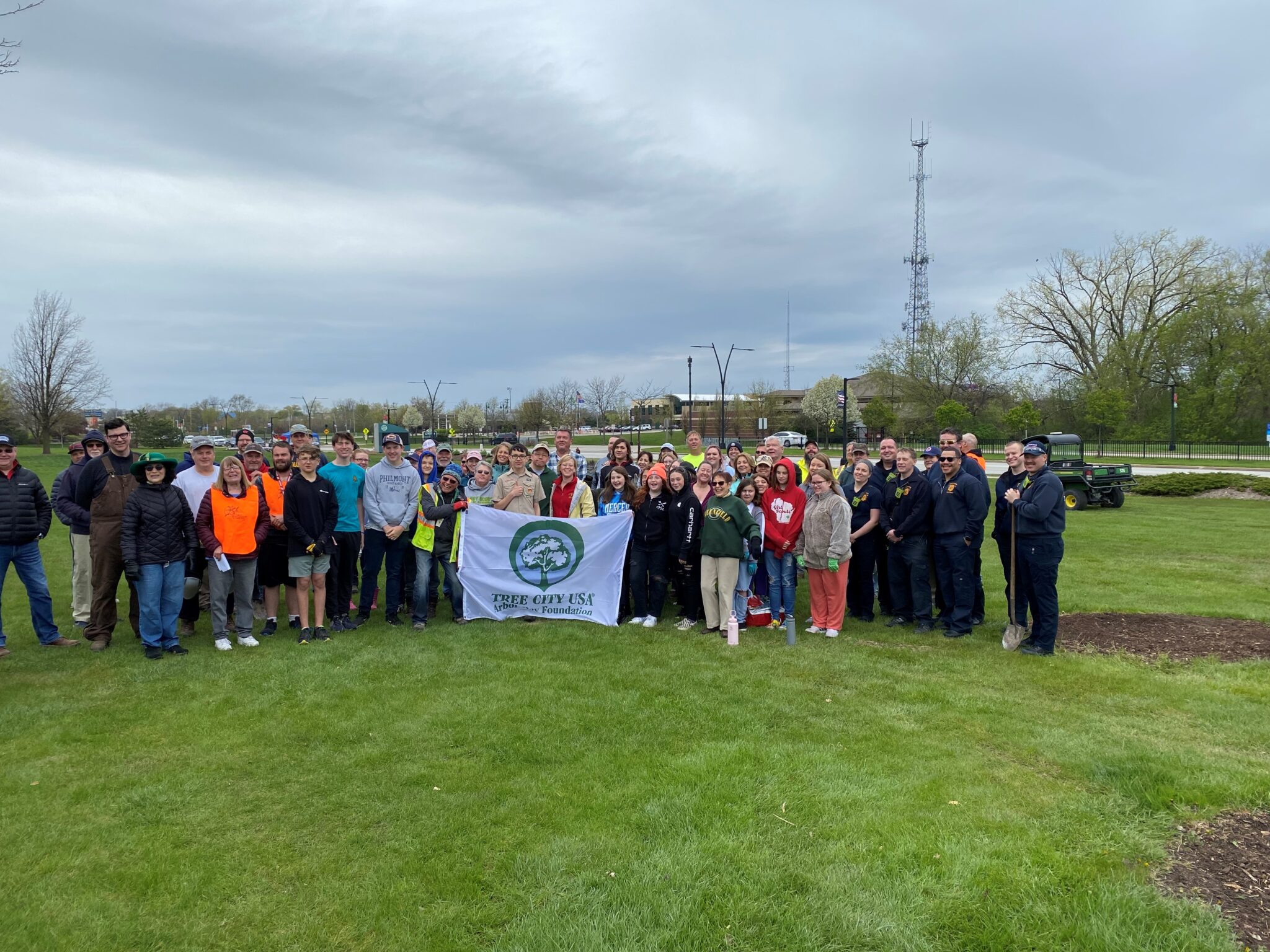 Photo Collage Of Arbor Day Celebrations