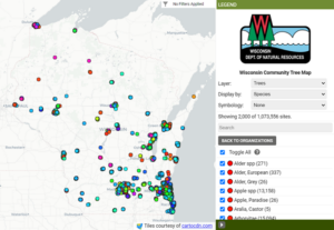One Million Trees Now In Wisconsin Community Tree Map