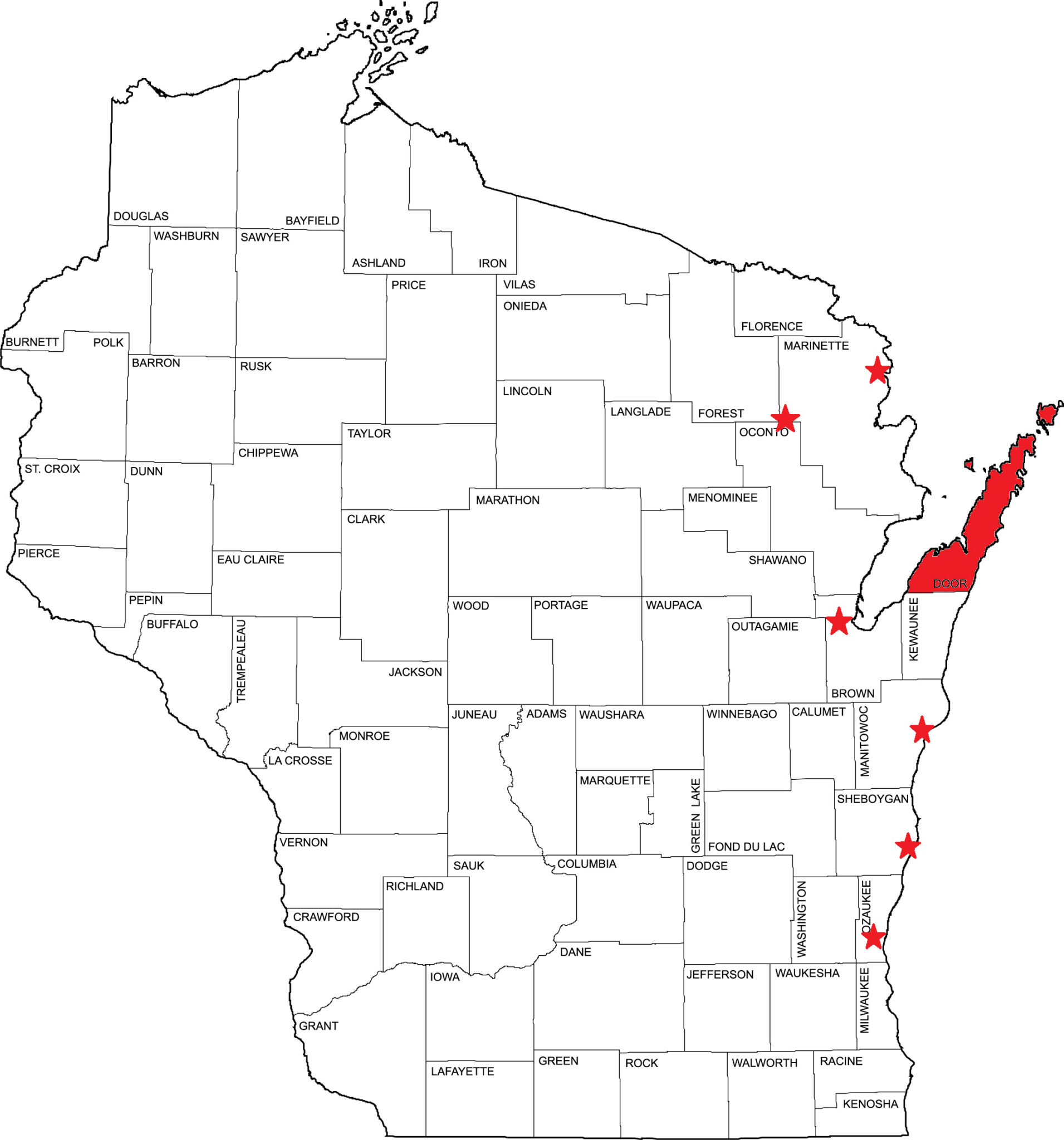 Please Report Beech Scale Outside Of Door County